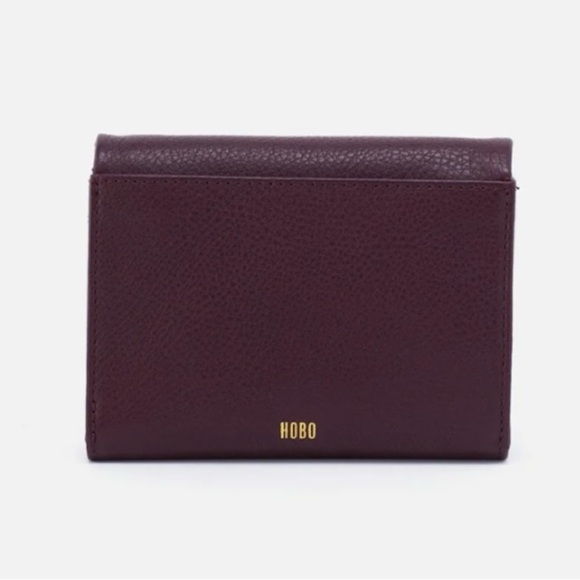 HOBO | Bags | Nwt Hobo Wine Colored Pebbled Leather Bi Fold Wallet ...